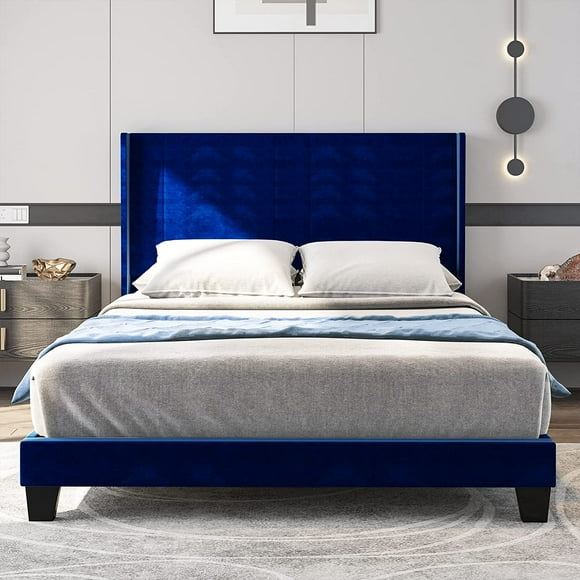 Navy Blue Bed Frames