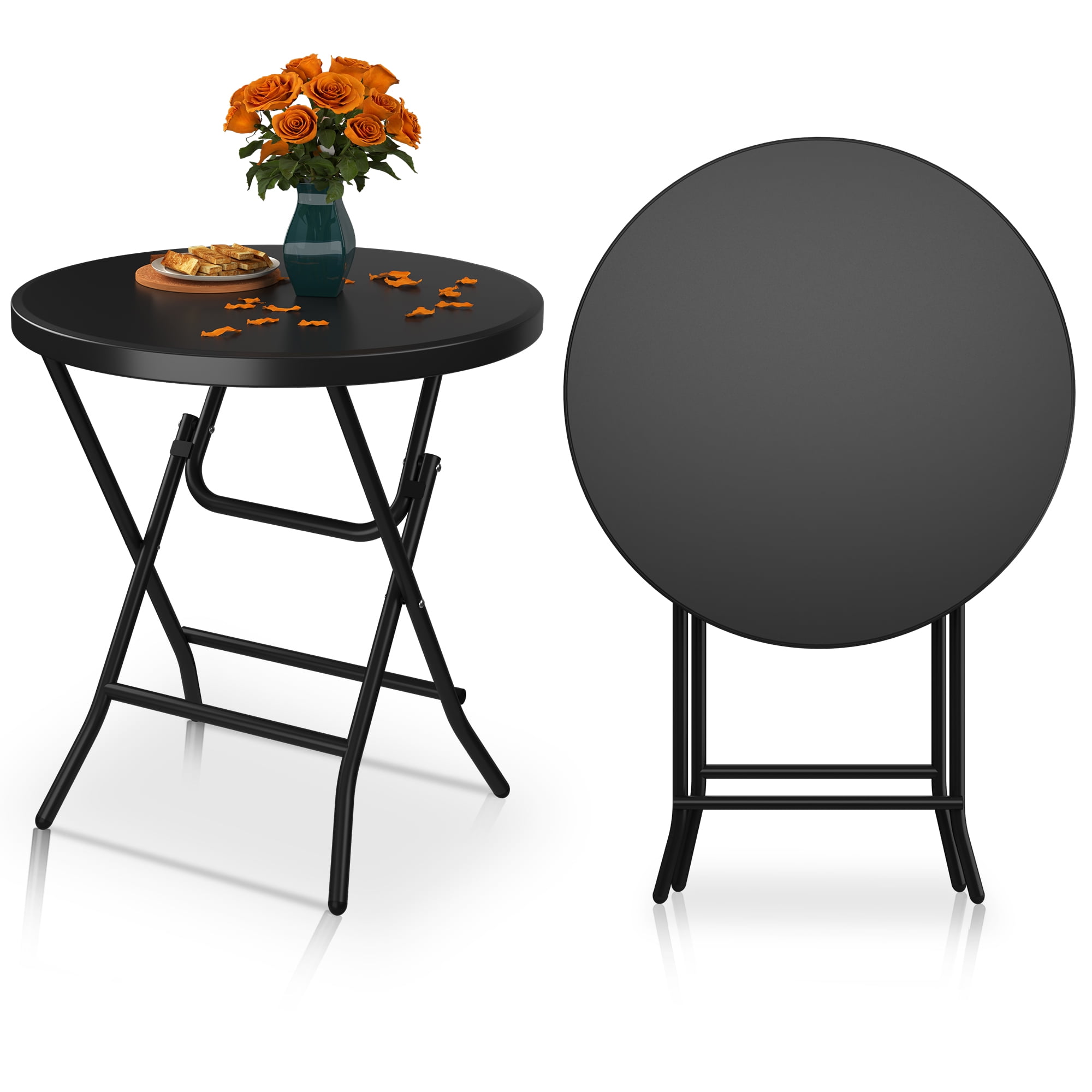 Dextrus Versatile Round Folding Table for Outdoor/Indoor Use, 32 Inch ...