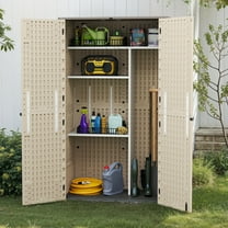 Dextrus Vertical Resin Outdoor Storage, 50 cubic feet without Shelving ...