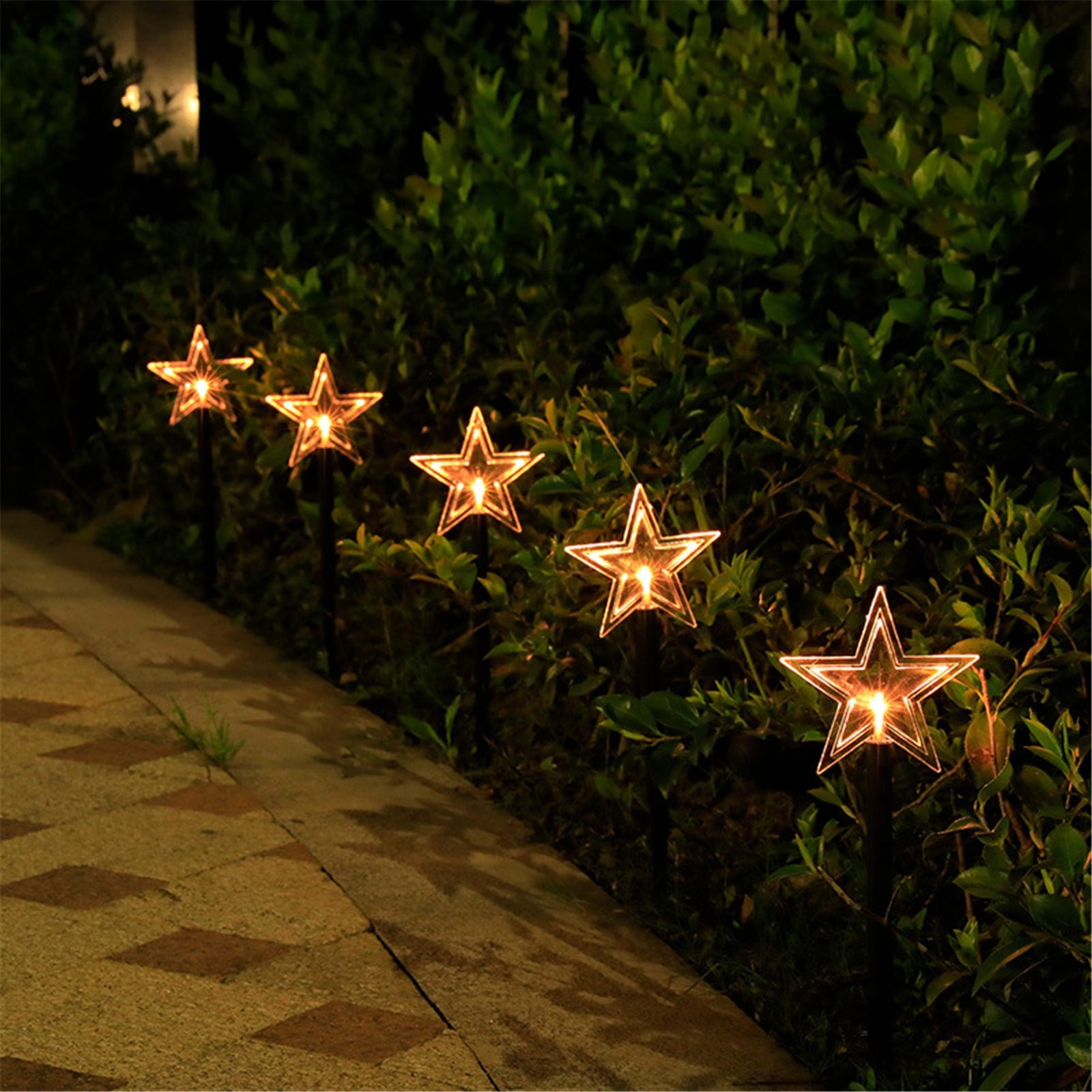 Deyared Christmas Outdoor Ambient Lights Solar Aisle Lights Patio Solar ...
