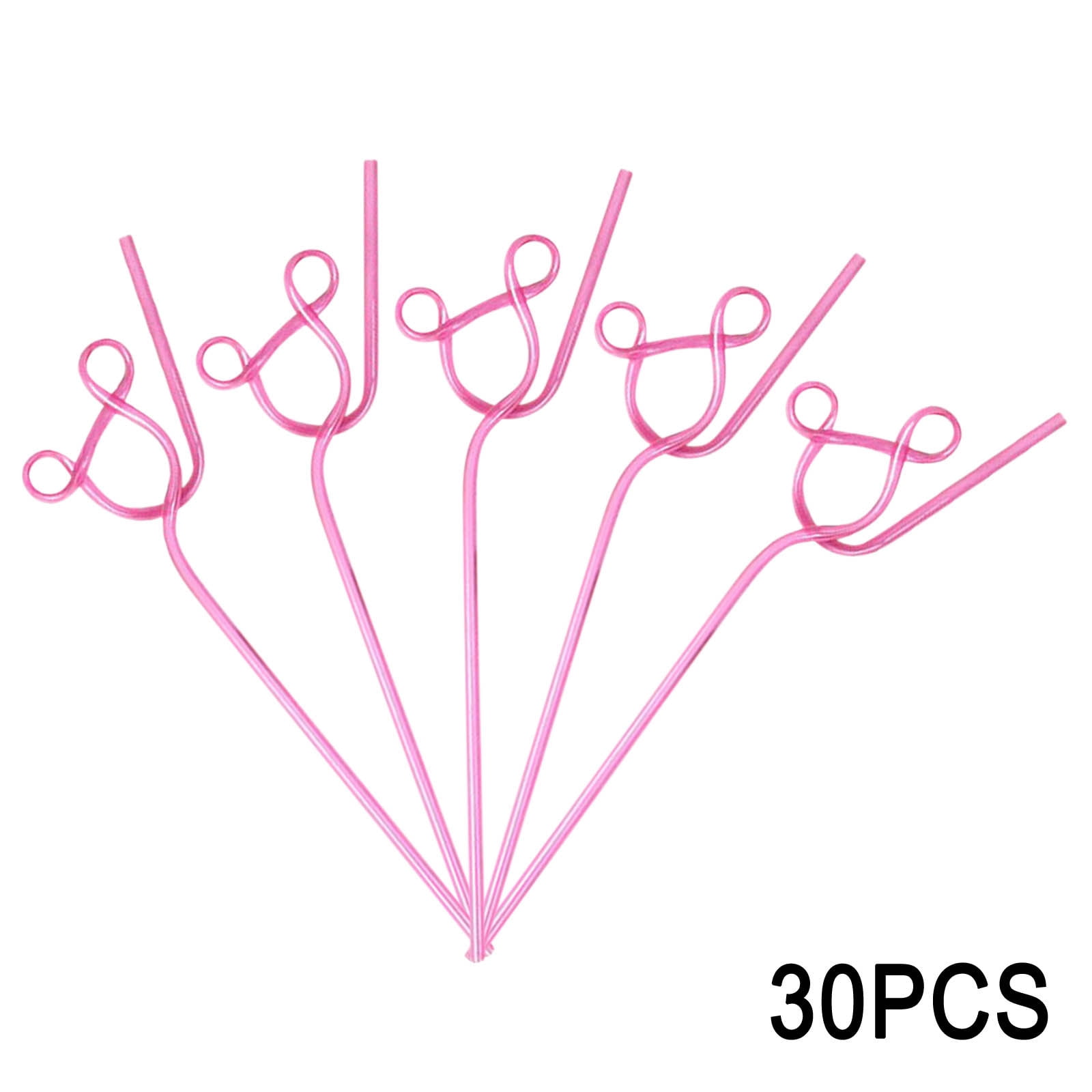 Deyared Eco-friendly straws 30 Pcs Plastic Straws Reusable Drinking ...