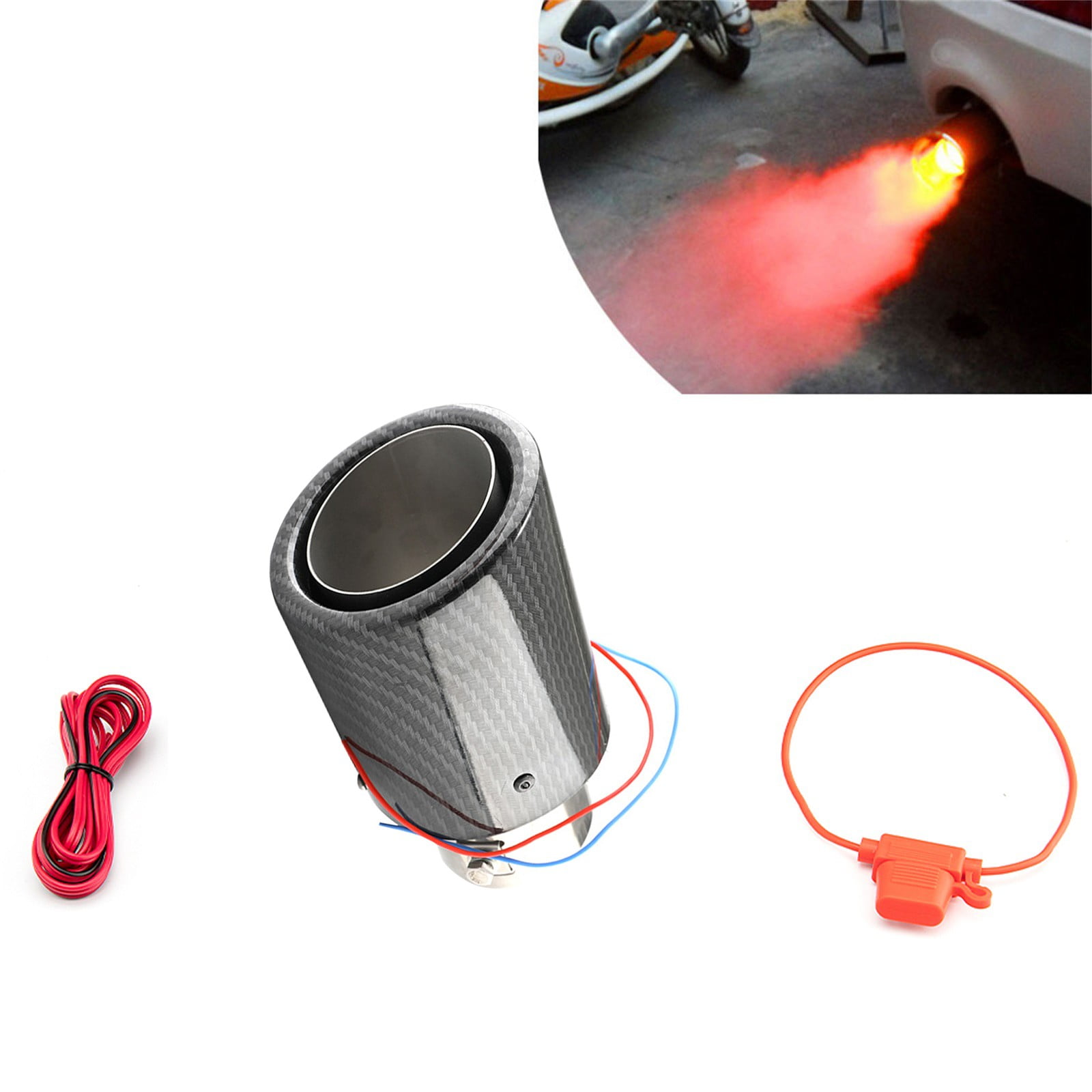 Deyared Exhaust Pipe Stretcher Great Exhaust Tail Tip Pipe Glowing Car ...
