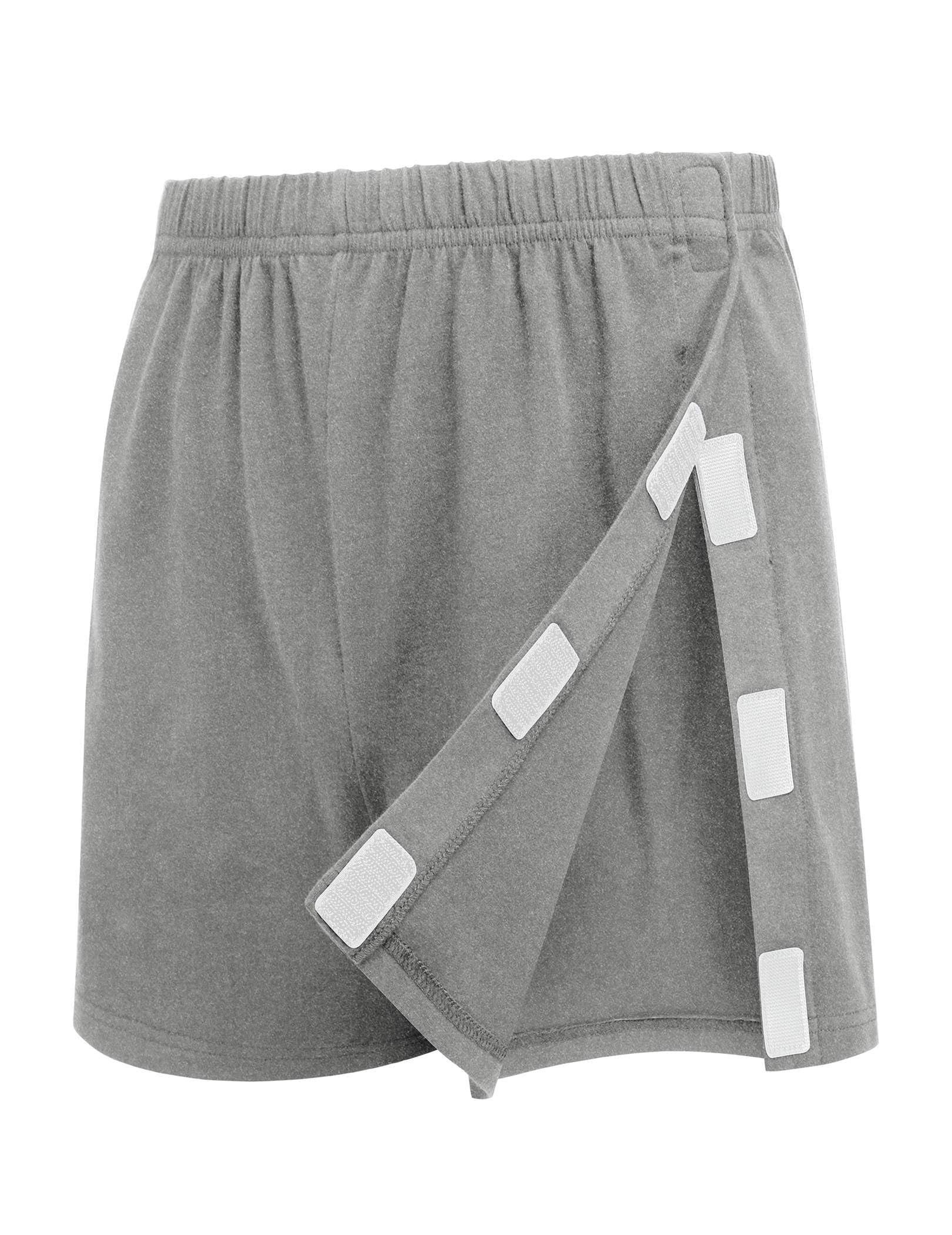 Deyeek Post Surgery Shorts Tear Away Shorts Cotton Knee Hip Replacement ...