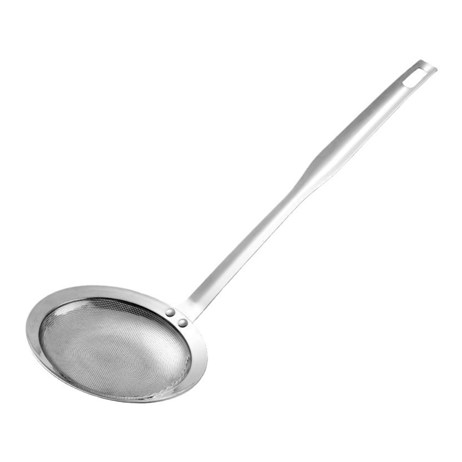 Deyuer 1/2Pcs Stainless Steel Fine Mesh Colander Spoon Strainer Oil ...