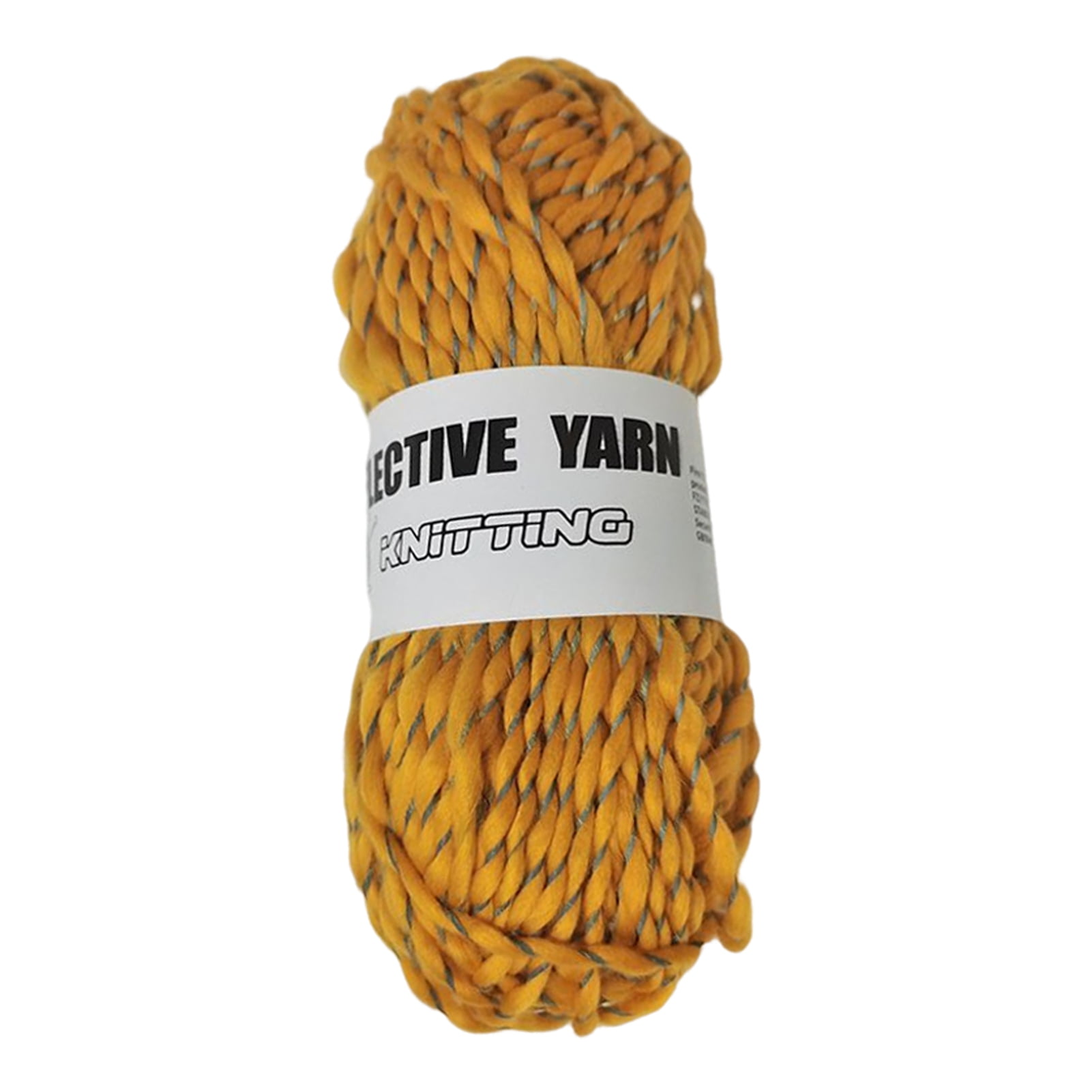 Deyuer 1 Roll Wool Yarn Soft Texture Comfortable Reflective Anti ...