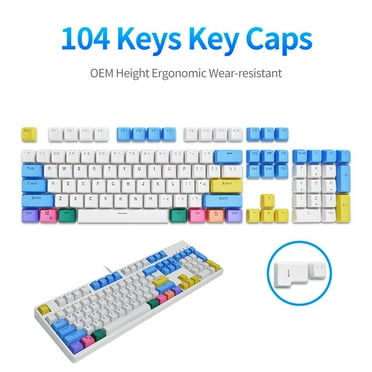 Masteelf Mechanical Keyboard Caps Keycap Wear-resistant Keycaps Stable ...