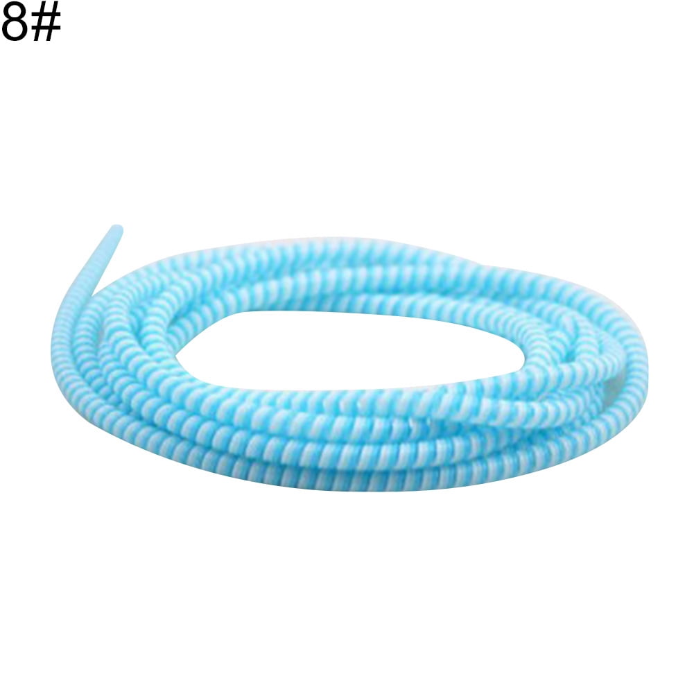 Deyuer 10Pcs 1.4m Spiral USB Charge Cord Earphone Cable Protector Saver ...