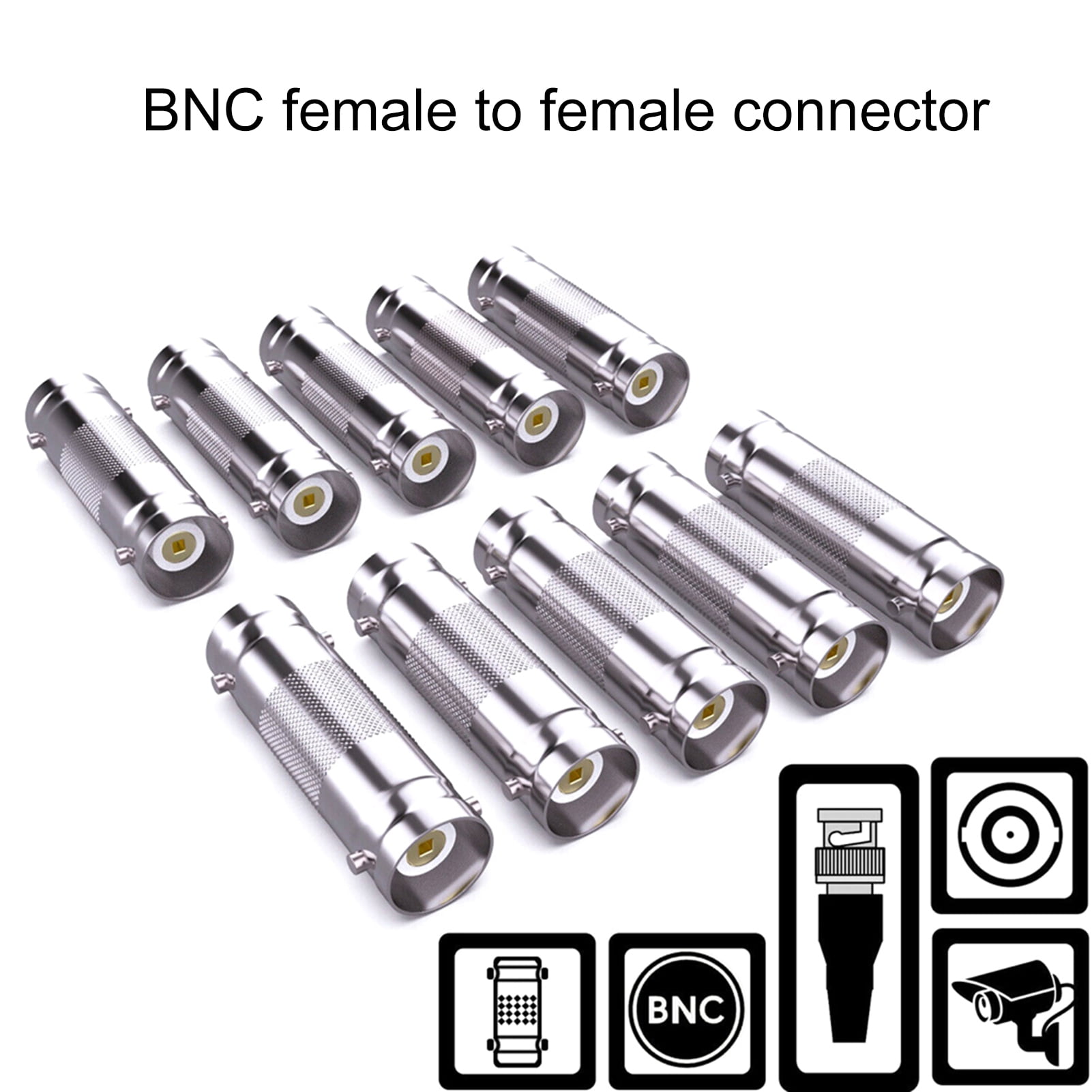 Deyuer 10Pcs BNC Female to Female Connector Adapter Coupler Converter ...