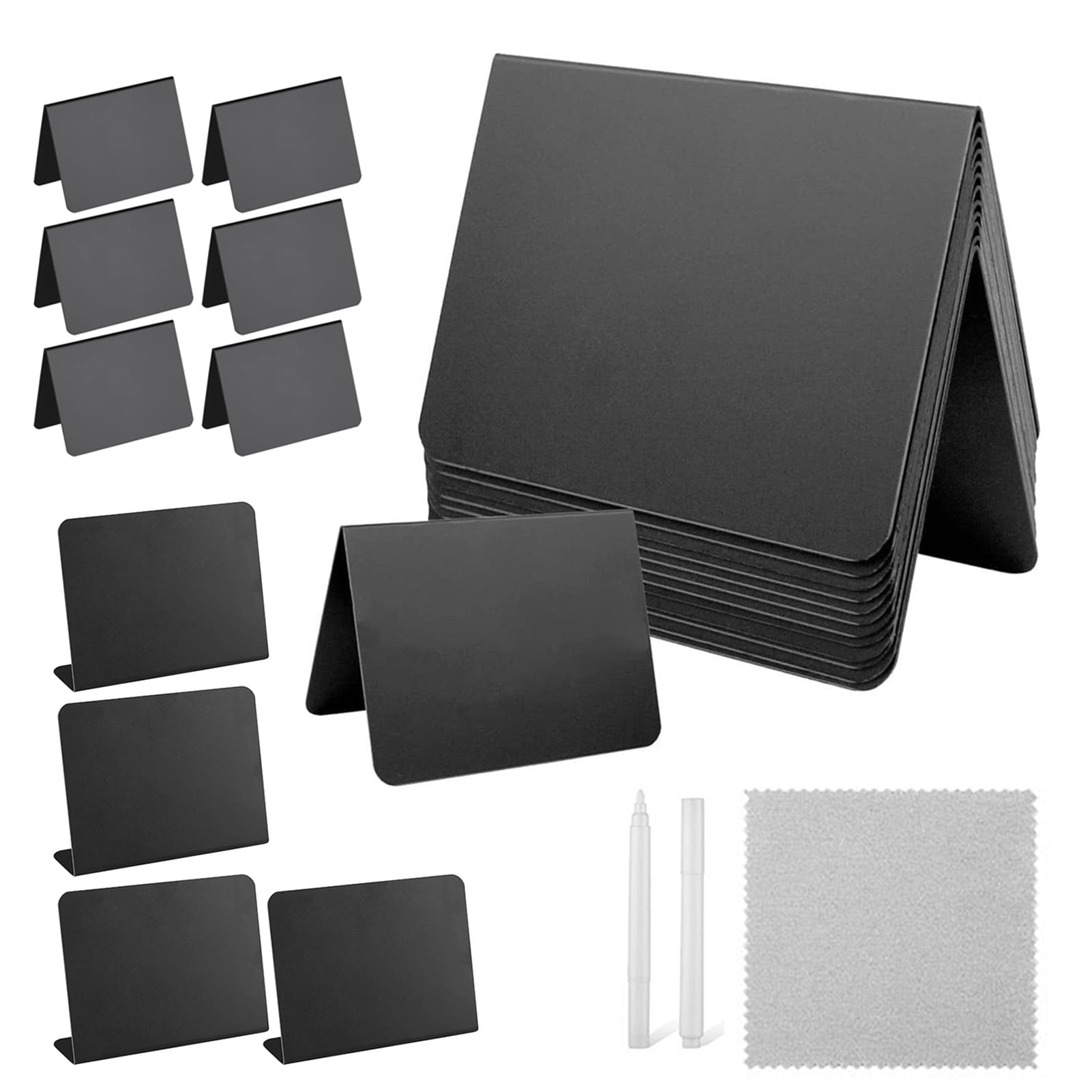 Deyuer 12Pcs Small Blackboard Signs Food Buffet Reusable Mini ...