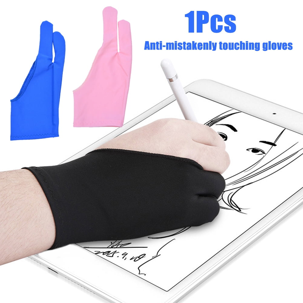 Deyuer 1Pc Anti-Fouling Two Finger Glove for Artist Drawing Pen Graphic ...