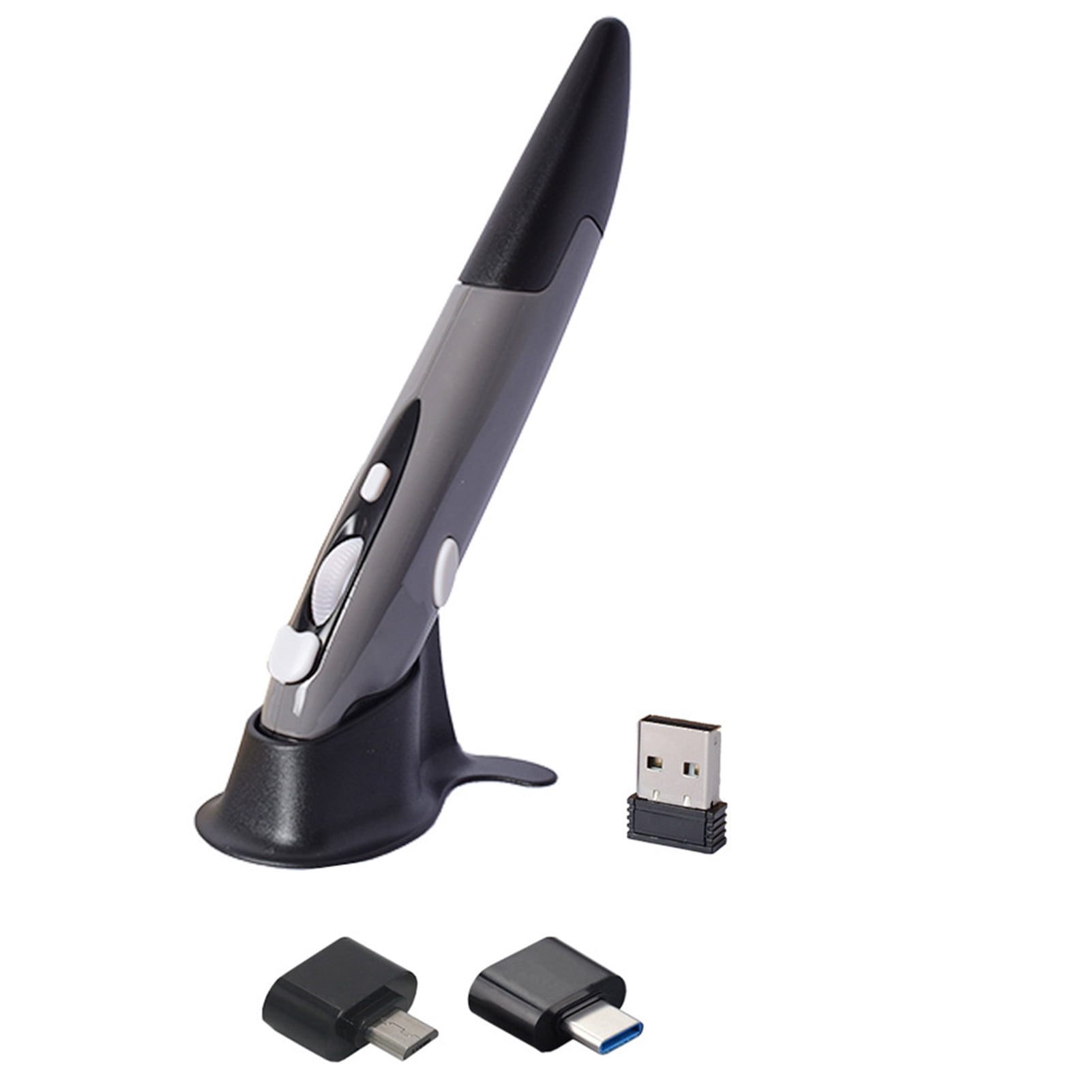 Deyuer 2.4Ghz 800/1200/1600 DPI Vertical Pen-Shaped Wireless Optical ...