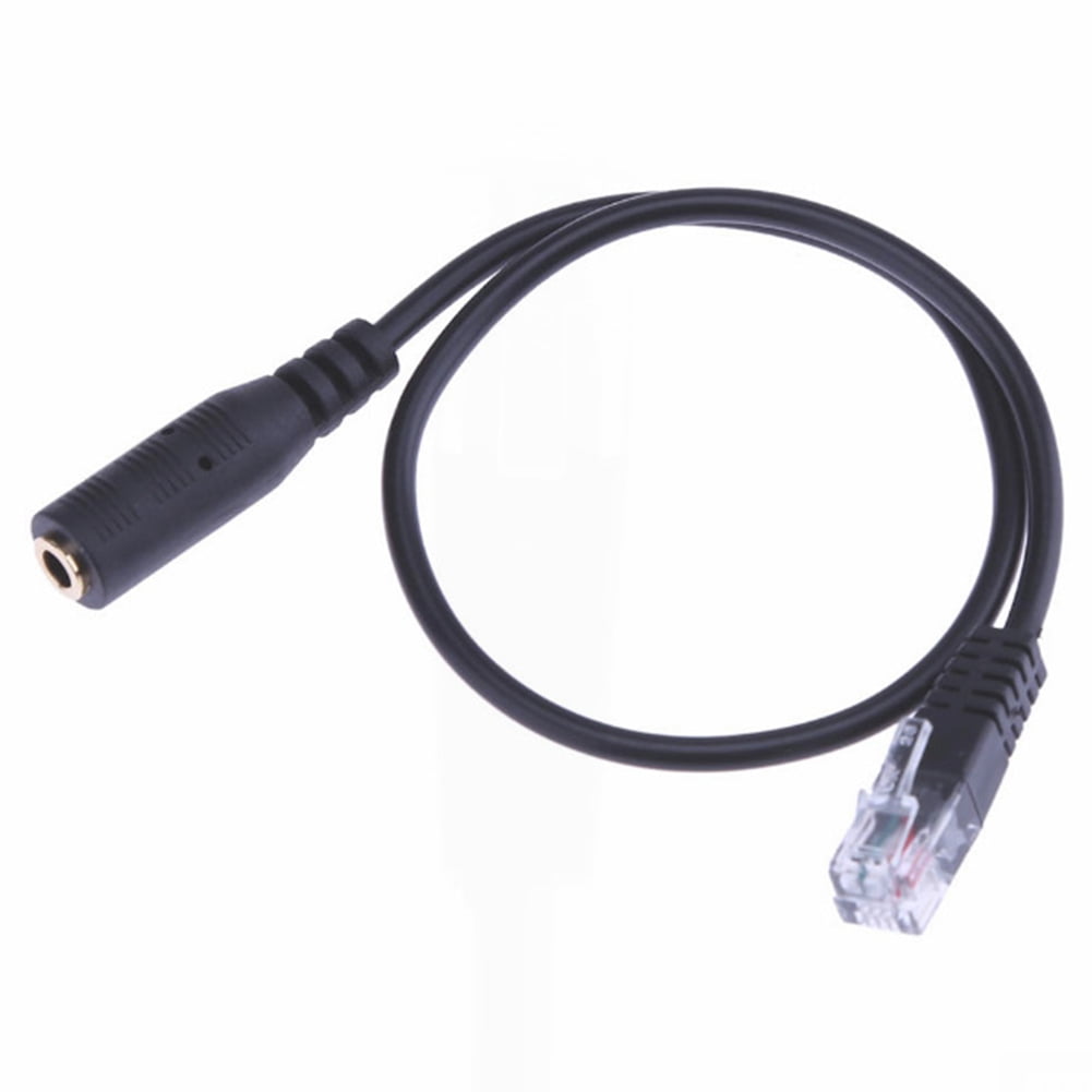Deyuer 20cm 3.5mm OMTP Smartphone Headset to 4P4C RJ9/RJ10 Phone ...