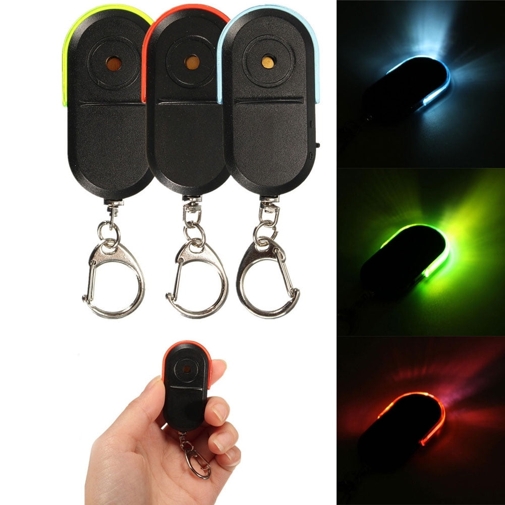 Deyuer 2Pcs LED Light Mini Anti-lost Smart Whistle Sound Alarm Key ...