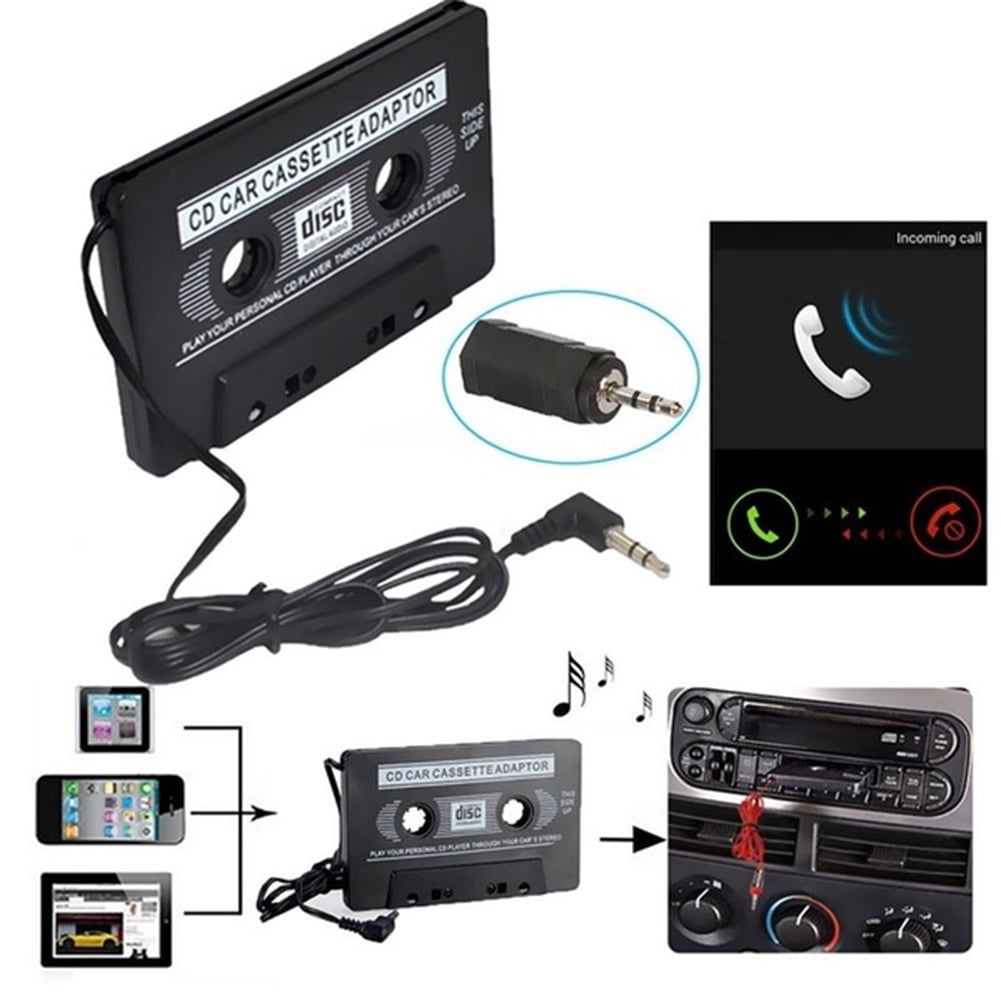 Deyuer 3.5mm Car AUX Cassette Tape Adapter Audio MP3 CD Phone Radio ...