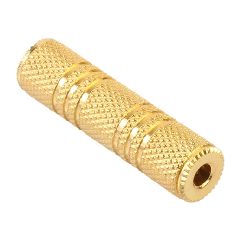Deyuer 3.5mm Female to 3.5 mm Female Stereo Audio Adapter Coupler Gold ...