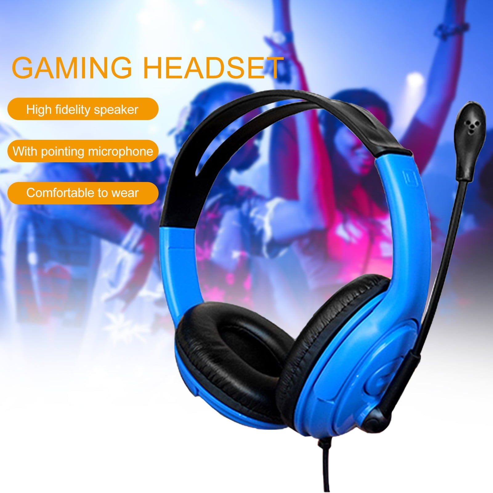 Deyuer 3.5mm Universal Wired Headphone Head-mounted Gaming Headset with ...