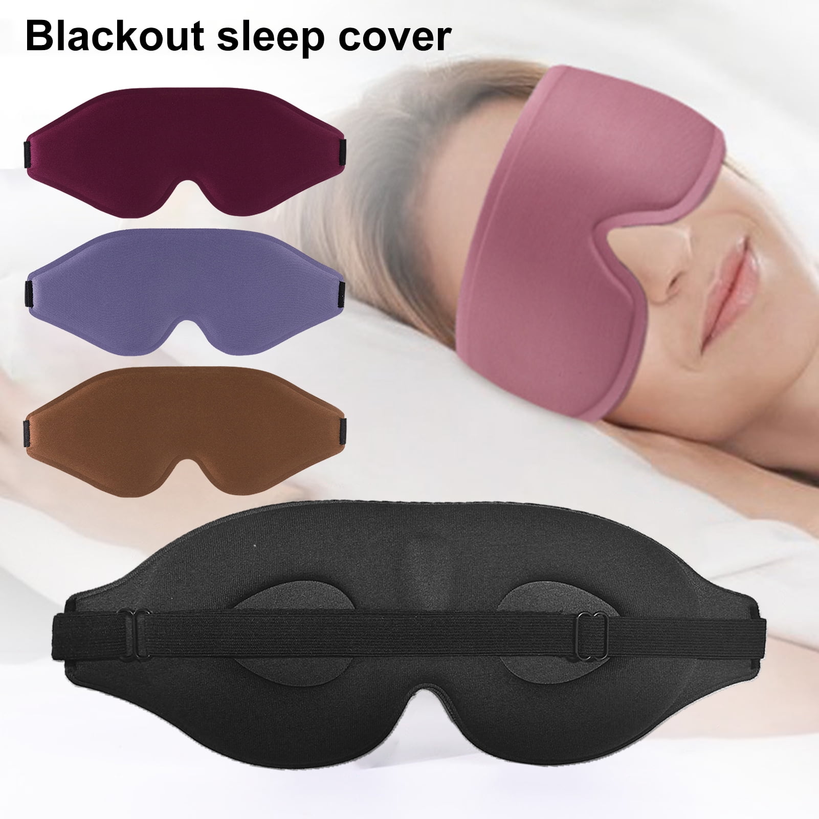 Deyuer 3D Blackout Eye Cover for Sleeping Soft Skin-Friendly Masque ...