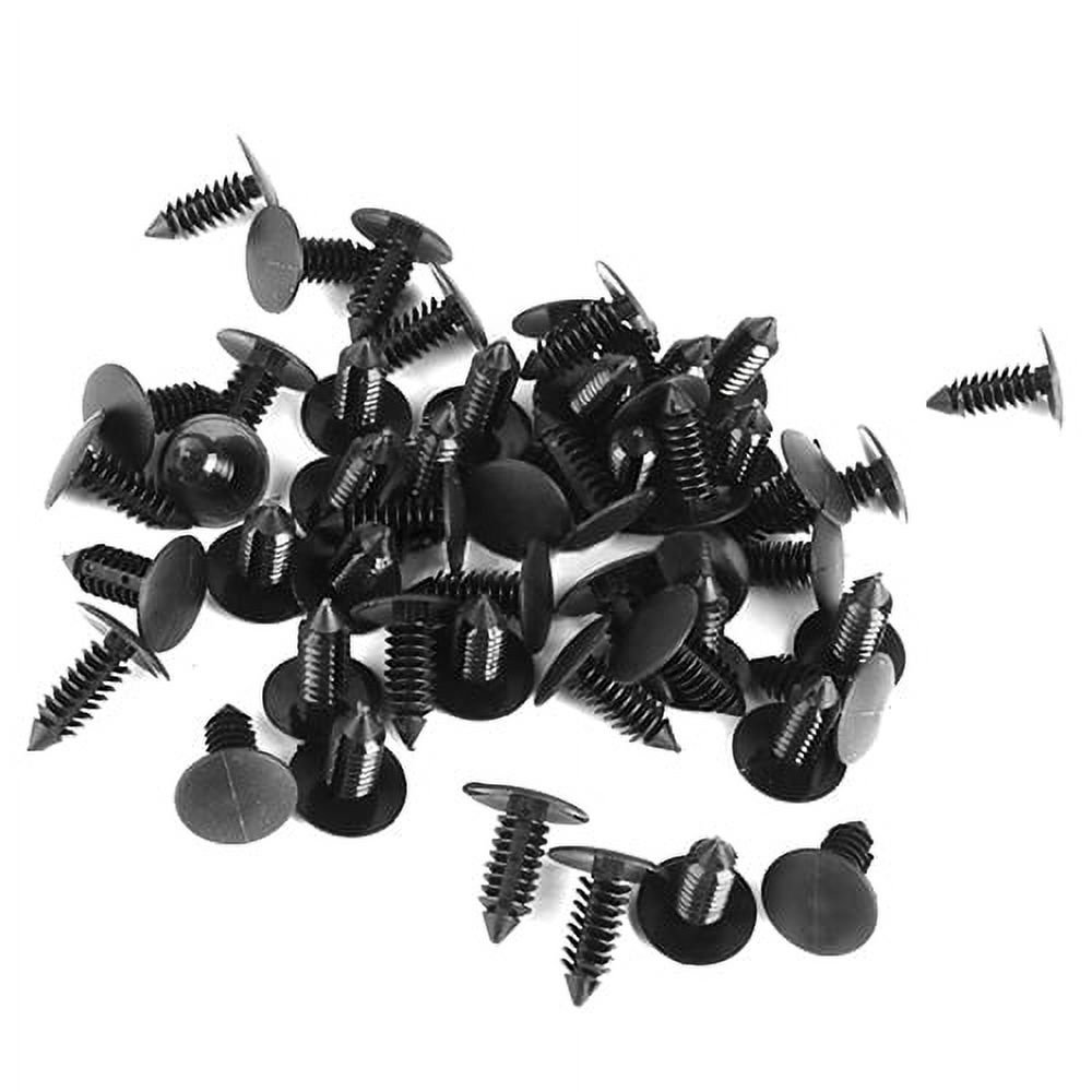 Deyuer 50x Black Nylon Tree Type Push Rivet Car Retainer Clips for Car ...
