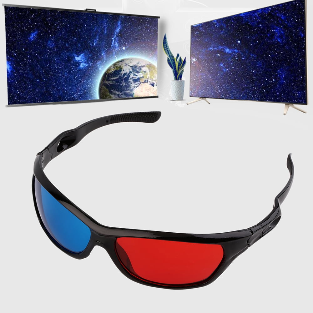 Deyuer 3D Reality Video Goggles for Adults, Black Frame, Red Blue Lens ...