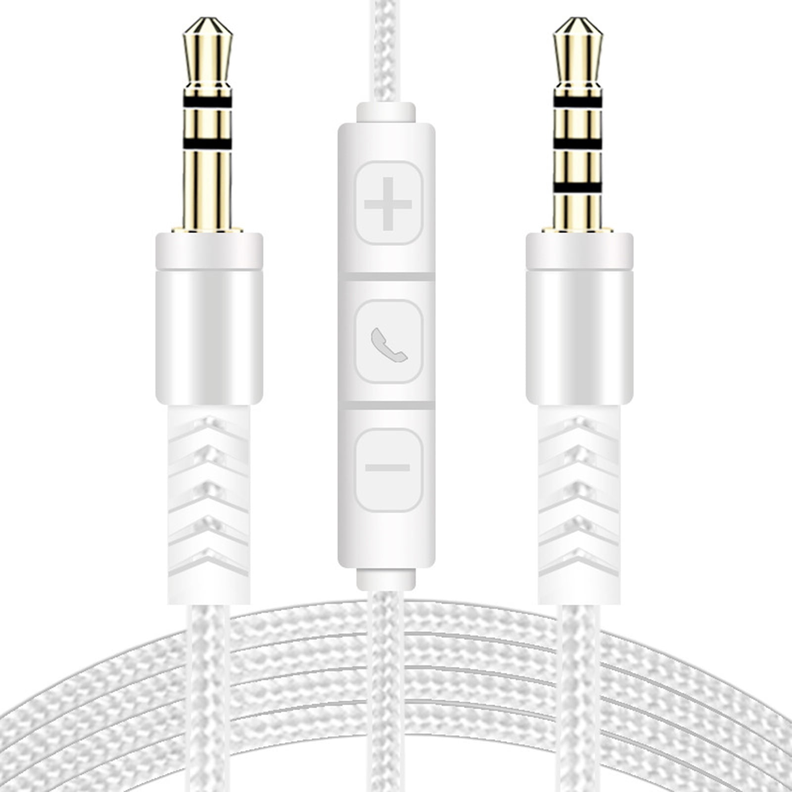 Deyuer Audio Cable 1.2m Gold Plated Plug Volume Control 3.5mm Male to ...