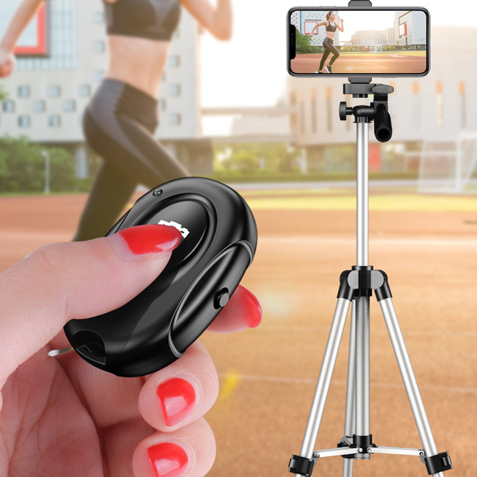 Deyuer Bluetooth-compatible Remote Control Mini Long Distance Portable 20M Wireless Controller ...