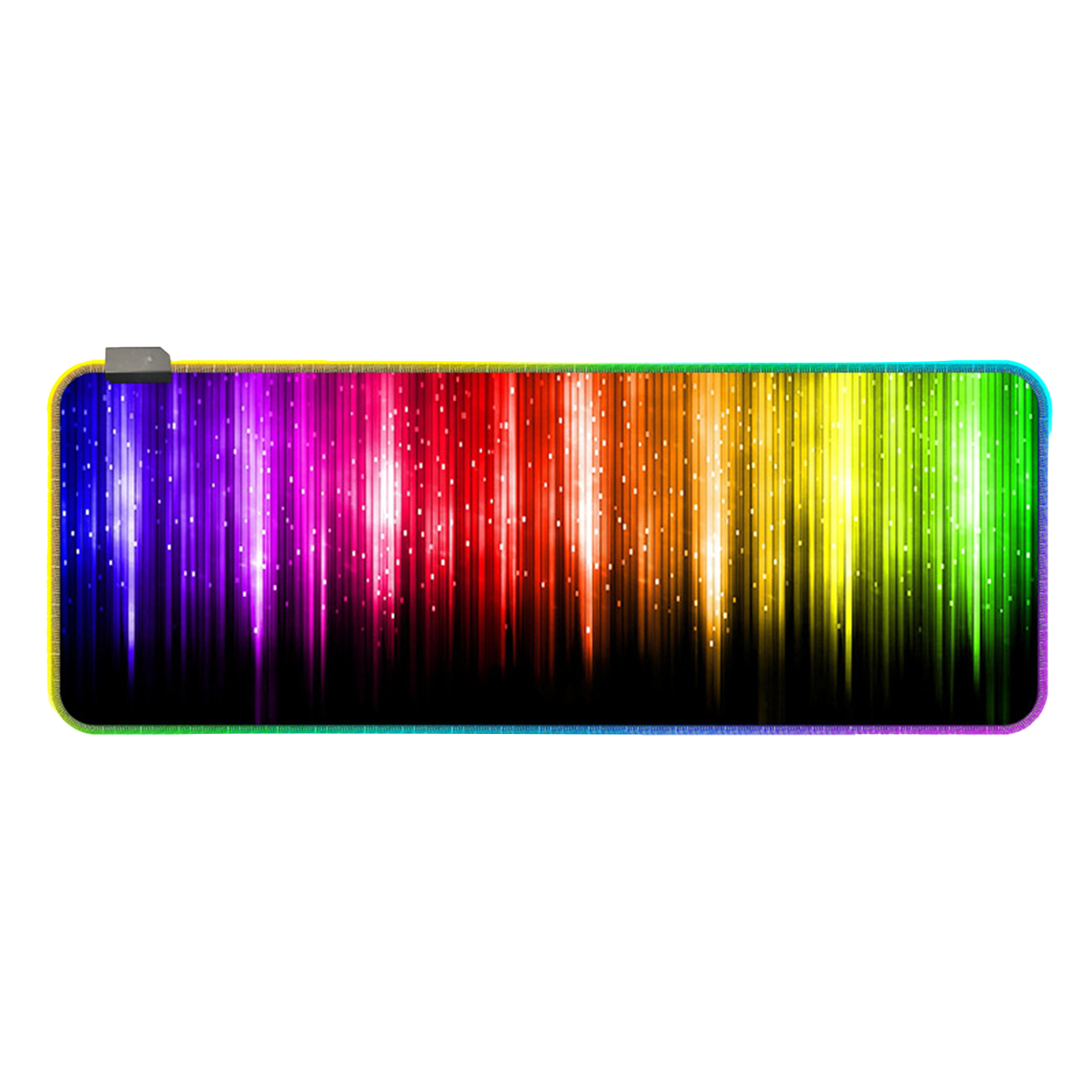 Deyuer Colorful RGB Light Effect Rubber Computer Gaming LED Mouse Pad ...