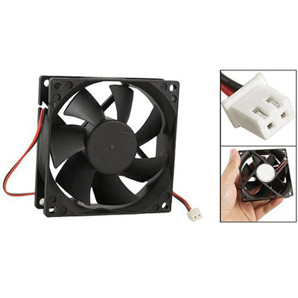 Deyuer DC 12V Black 80mm Square Plastic Cooling Fan for Computer PC ...