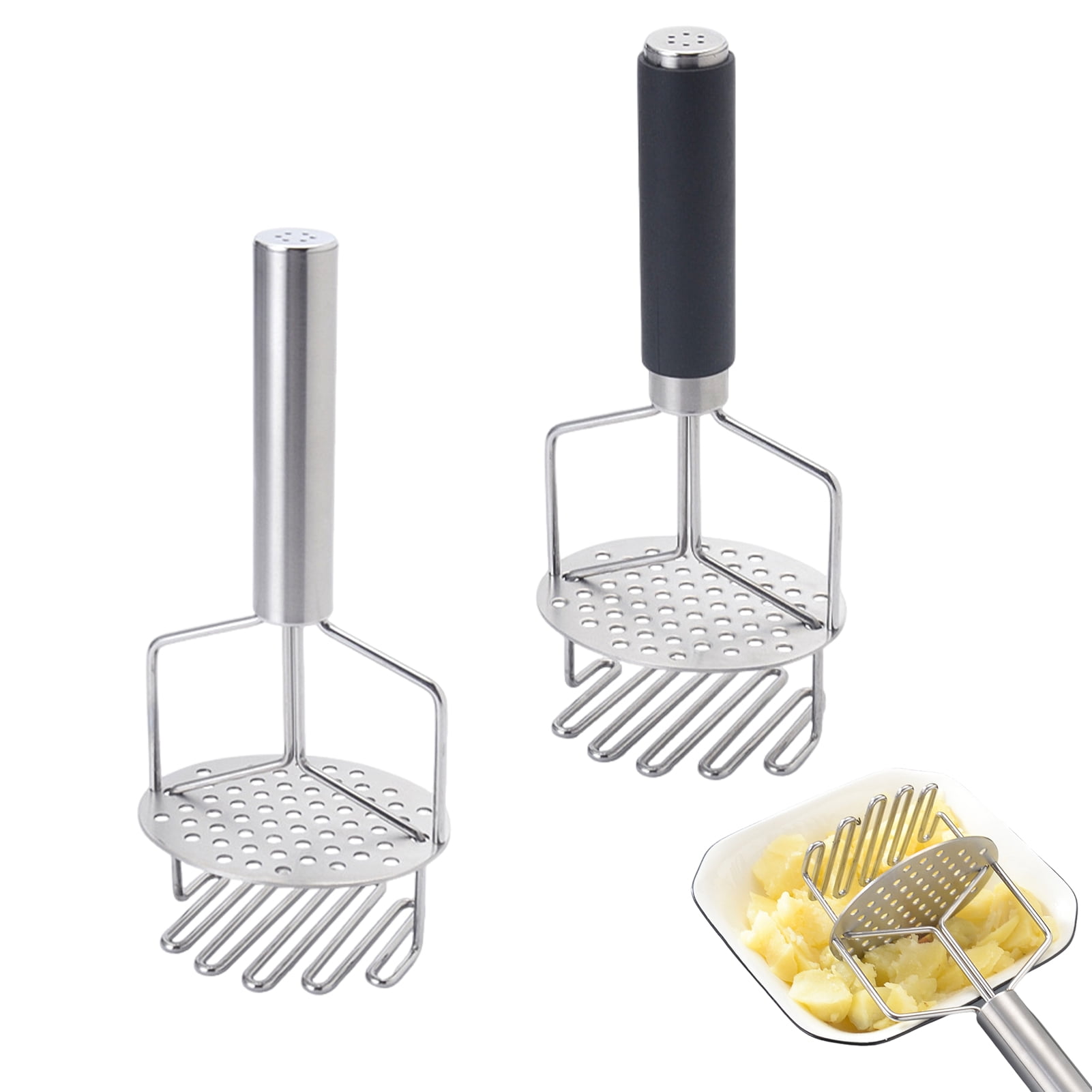 Deyuer Double-layer Potato Masher Manual Potato Press Wavy Pressure ...