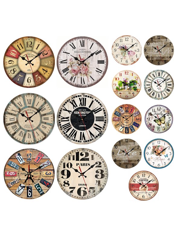 Farmhouse Clocks in Wall Clocks - Walmart.com