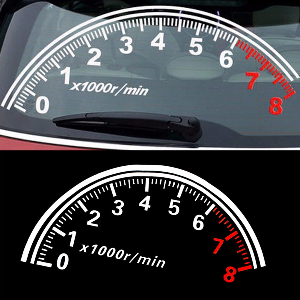 Deyuer Fashion Reflective Car Sticker Rear Windshield Speedometer Decor ...