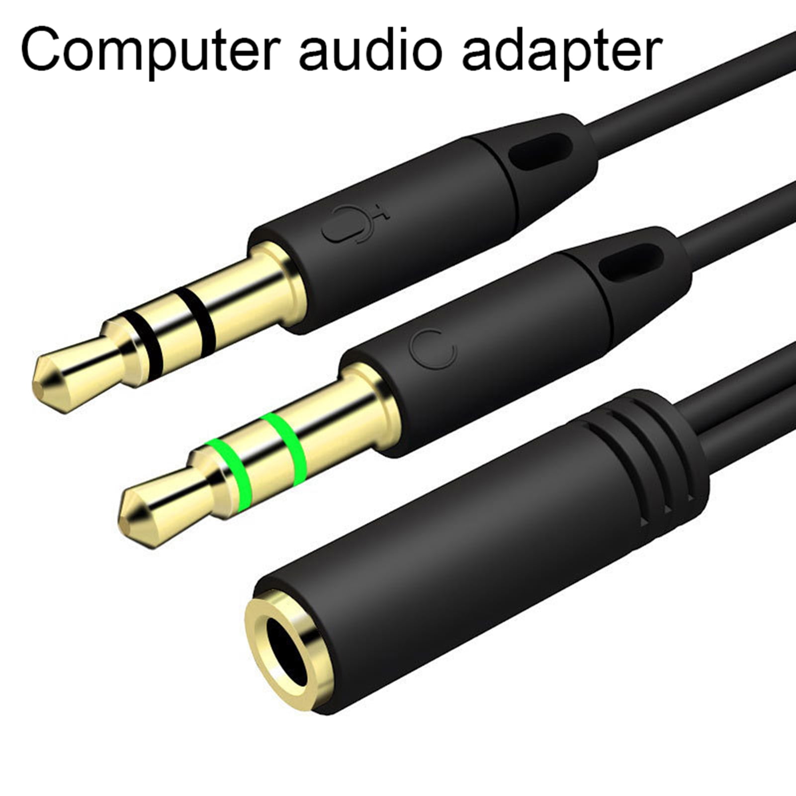 Deyuer Headphone Splitter Earphone Adapter Audio 3.5mm Female to 2 Male ...