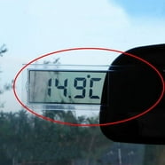 Indoor Outdoor Digital Thermometer, Square Plastic Window Temperature ...