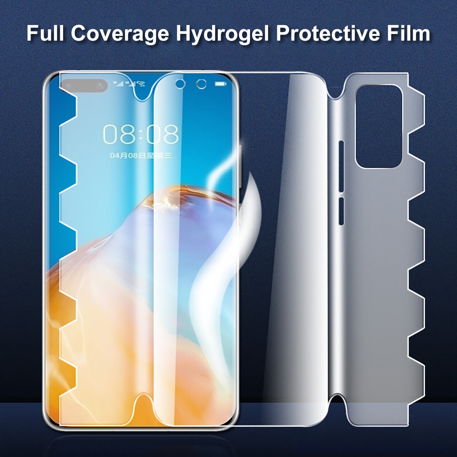 Deyuer Hydrogel Protective Cover Front Rear Phone Hydrogel Protective ...