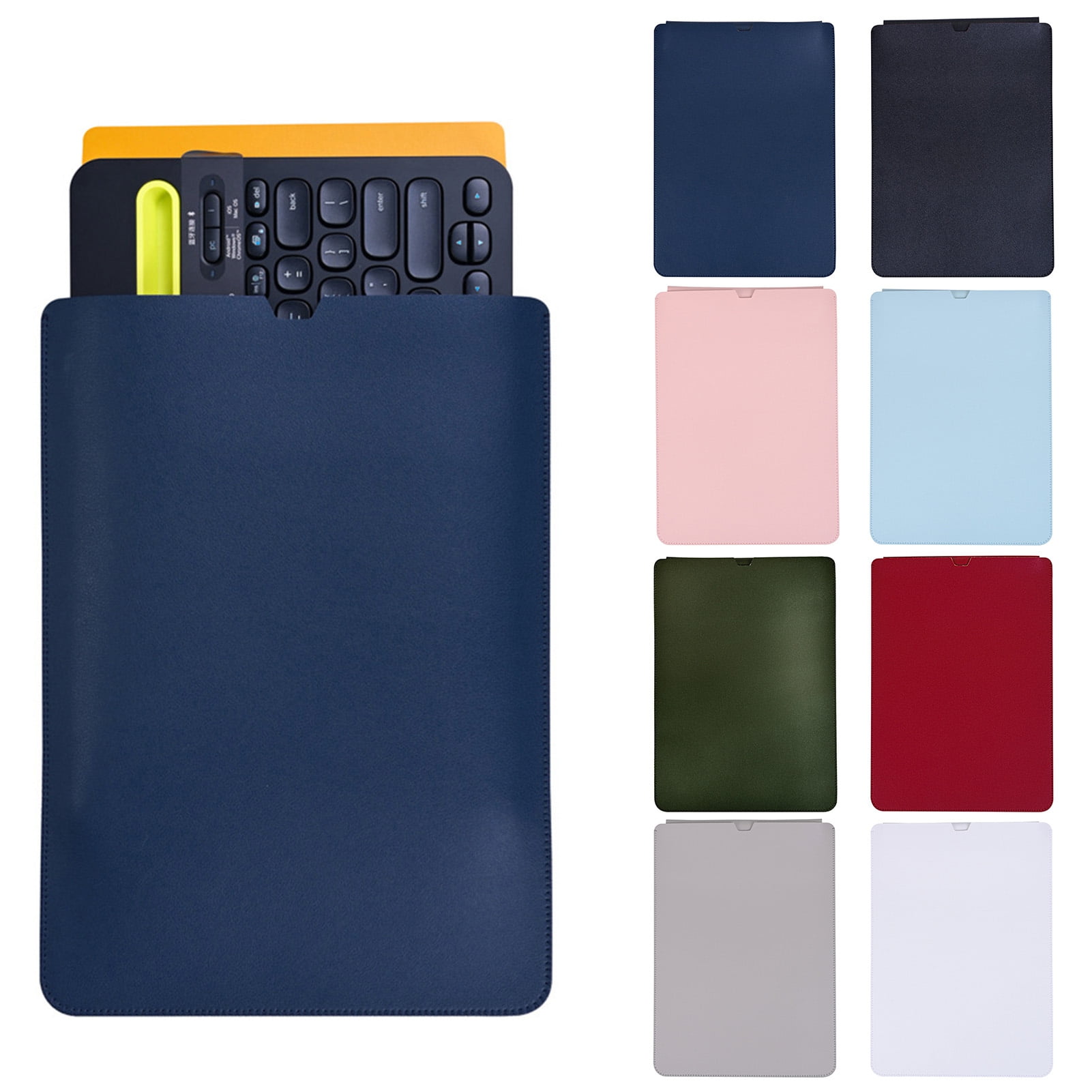 Deyuer Keyboard Sleeve Waterproof Soft Faux Leather Keyboard Travel Bag ...