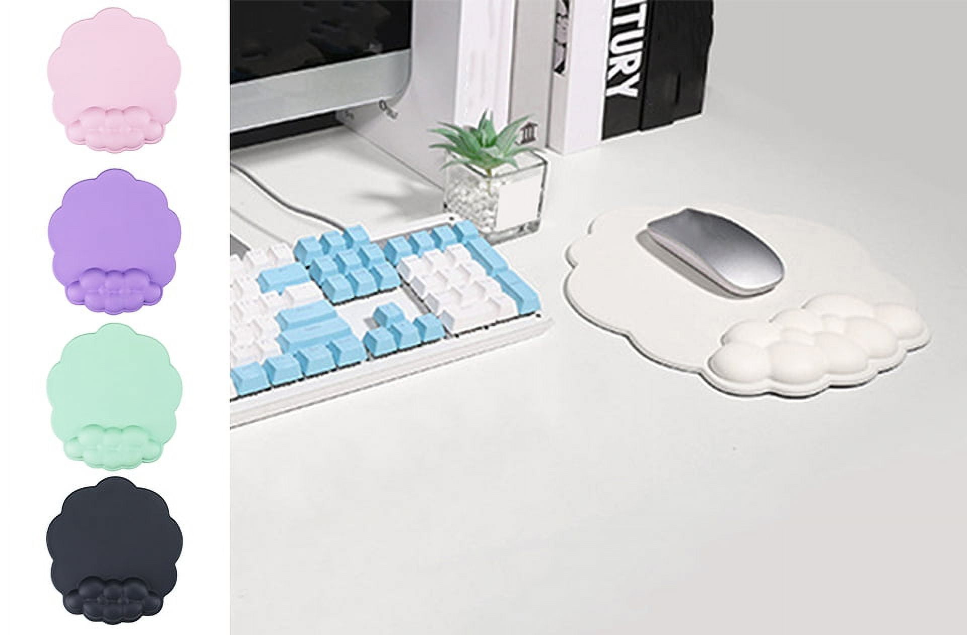 Deyuer Keyboard Wrist Rest Mouse Pad Cloud Shape Non-Slip Silicone Desk ...