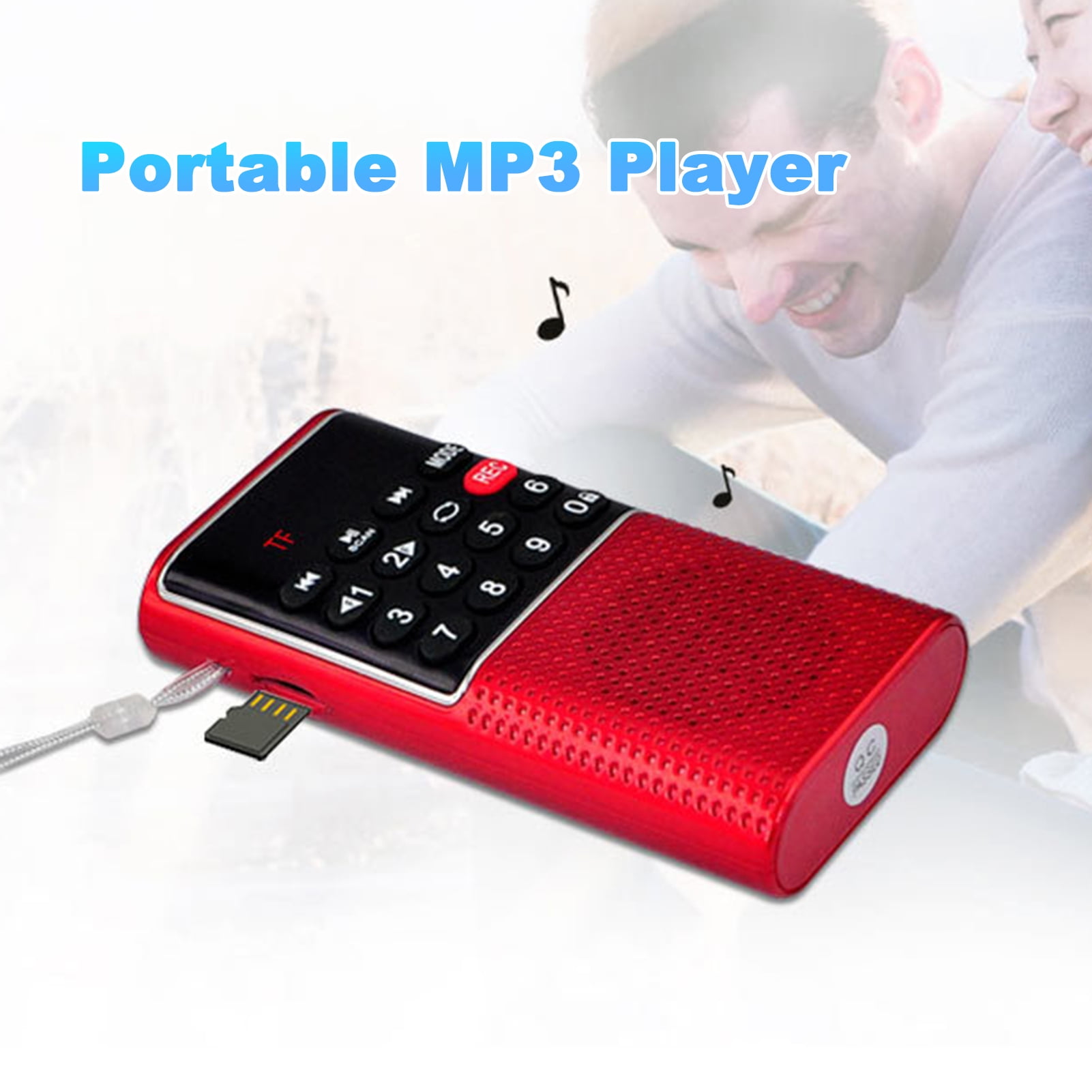 Deyuer L 328 FM Radio Multifunctional Rechargeable Portable USB TF MP3 ...