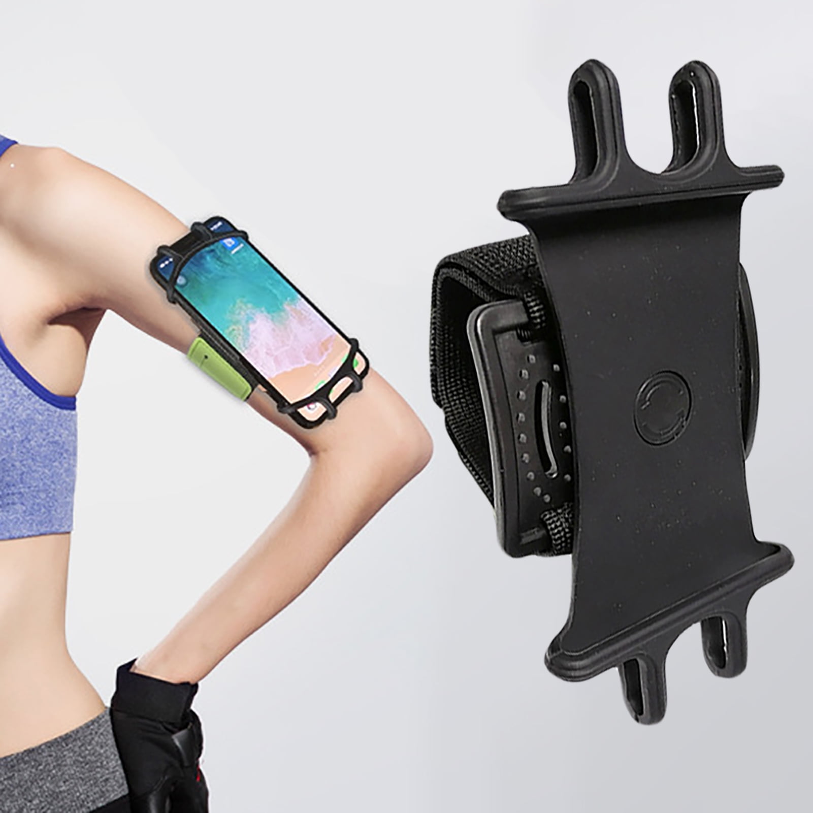 Deyuer Phone Holder, 360 Degree Rotatable Elastic Strap Phone Arm Strap ...