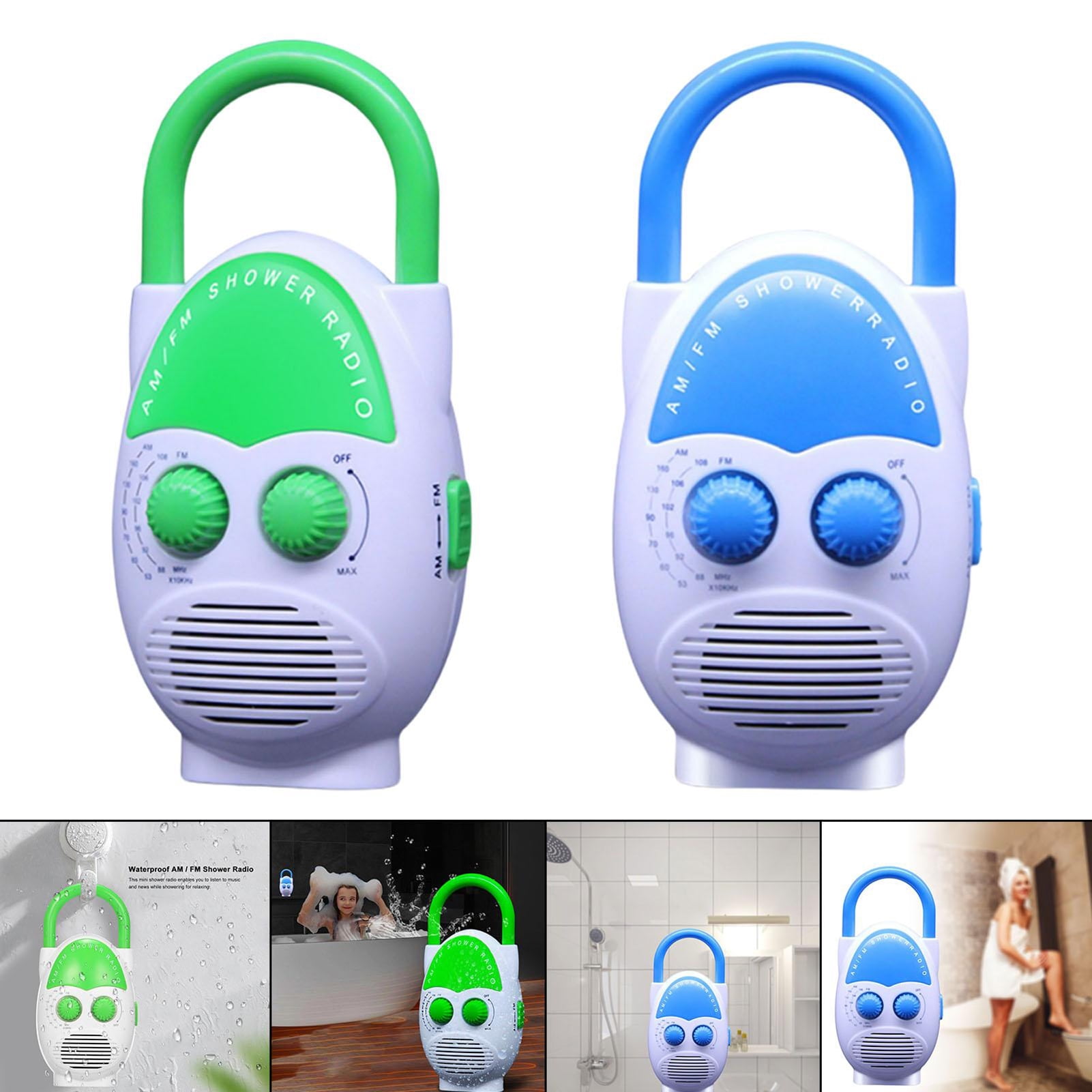 Deyuer Portable Radio Built-in Speaker Powerful Sound Battery Powered ...