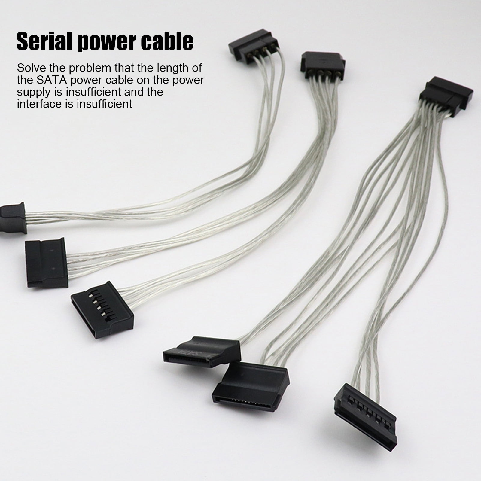 Deyuer Power Adapter Cable Professional Plug Play 19cm IDE 4Pin Male to ...