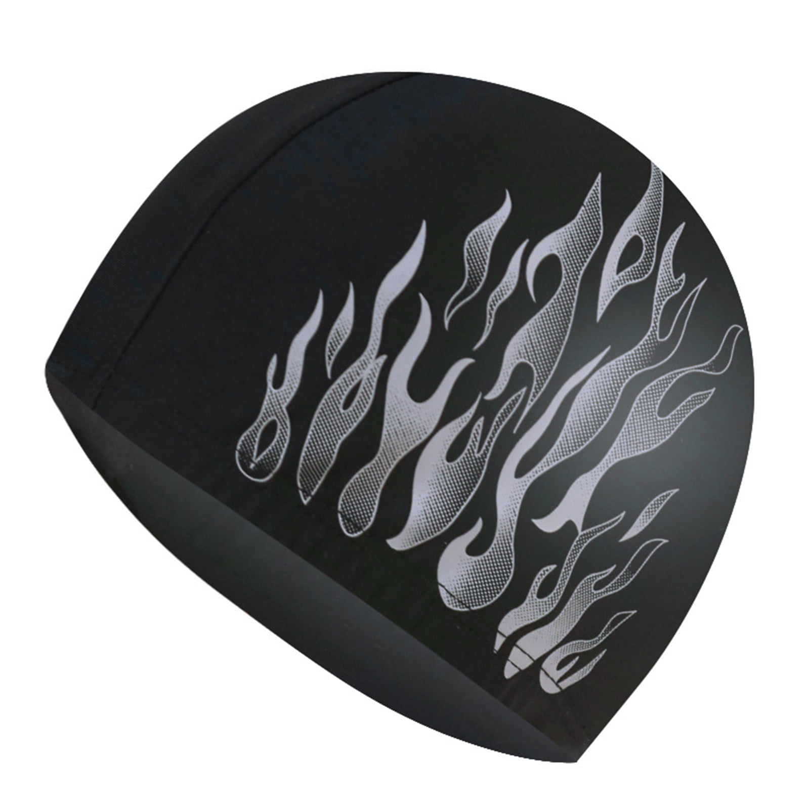 Deyuer Swim Cap Nylon Cloth Comfortable Flame Style Ear Protection ...