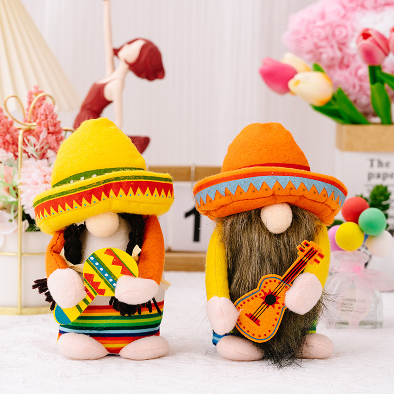 Deyuer Thanksgiving Festival Gnomes Plush Doll Faceless Dwarf Doll Hold ...
