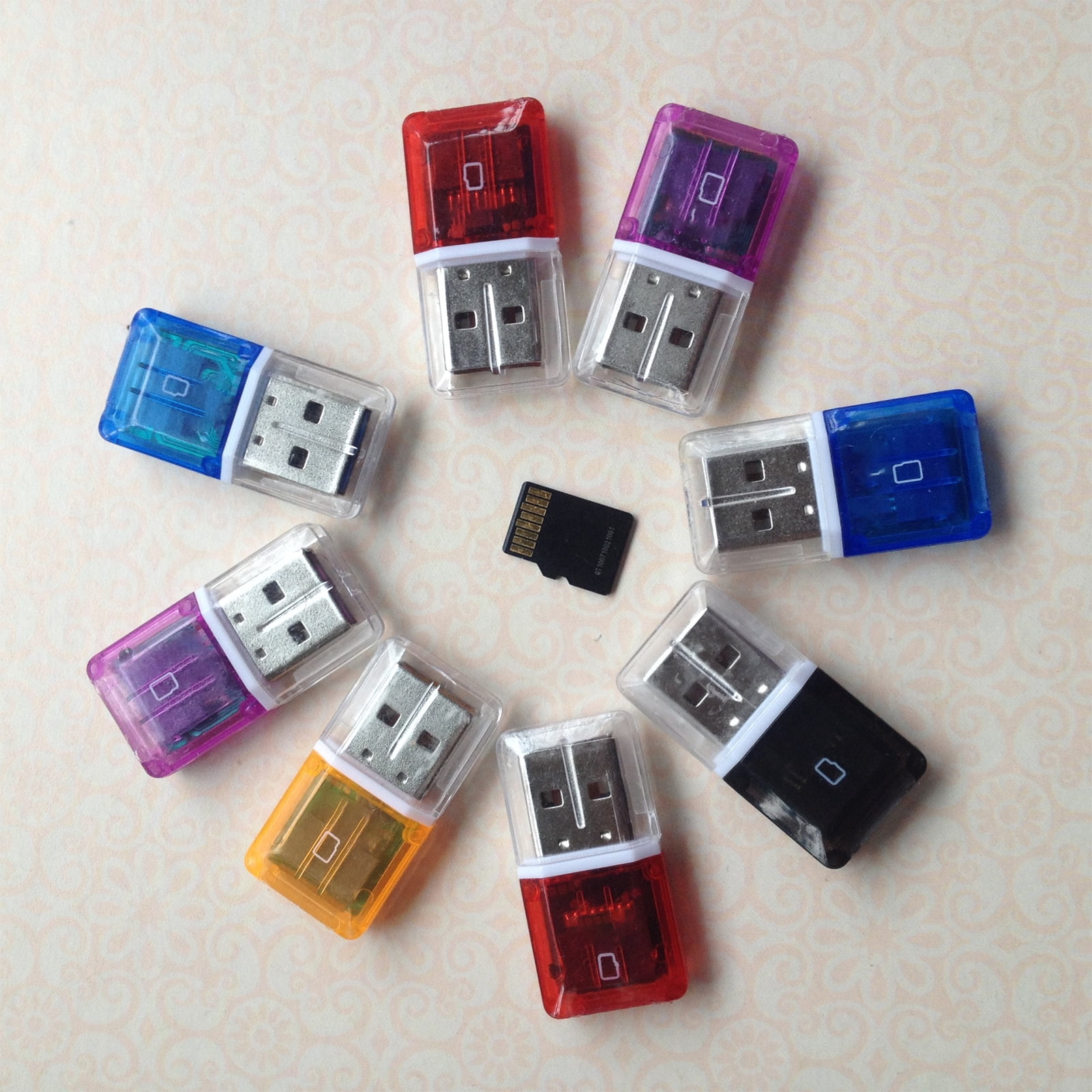 Deyuer USB 2.0 Card Reader Transparent Type-c Interface Plastic ...