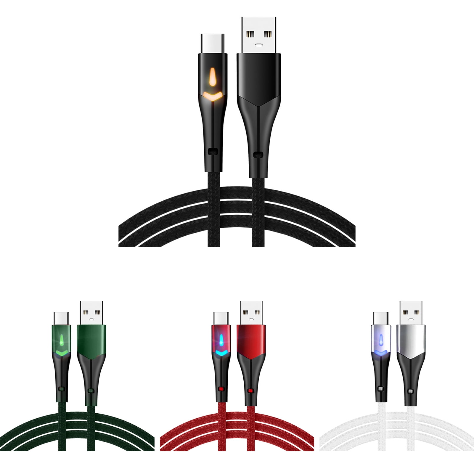 Deyuer USB Data Cable with LED Anti-winding Long Service Life Device ...