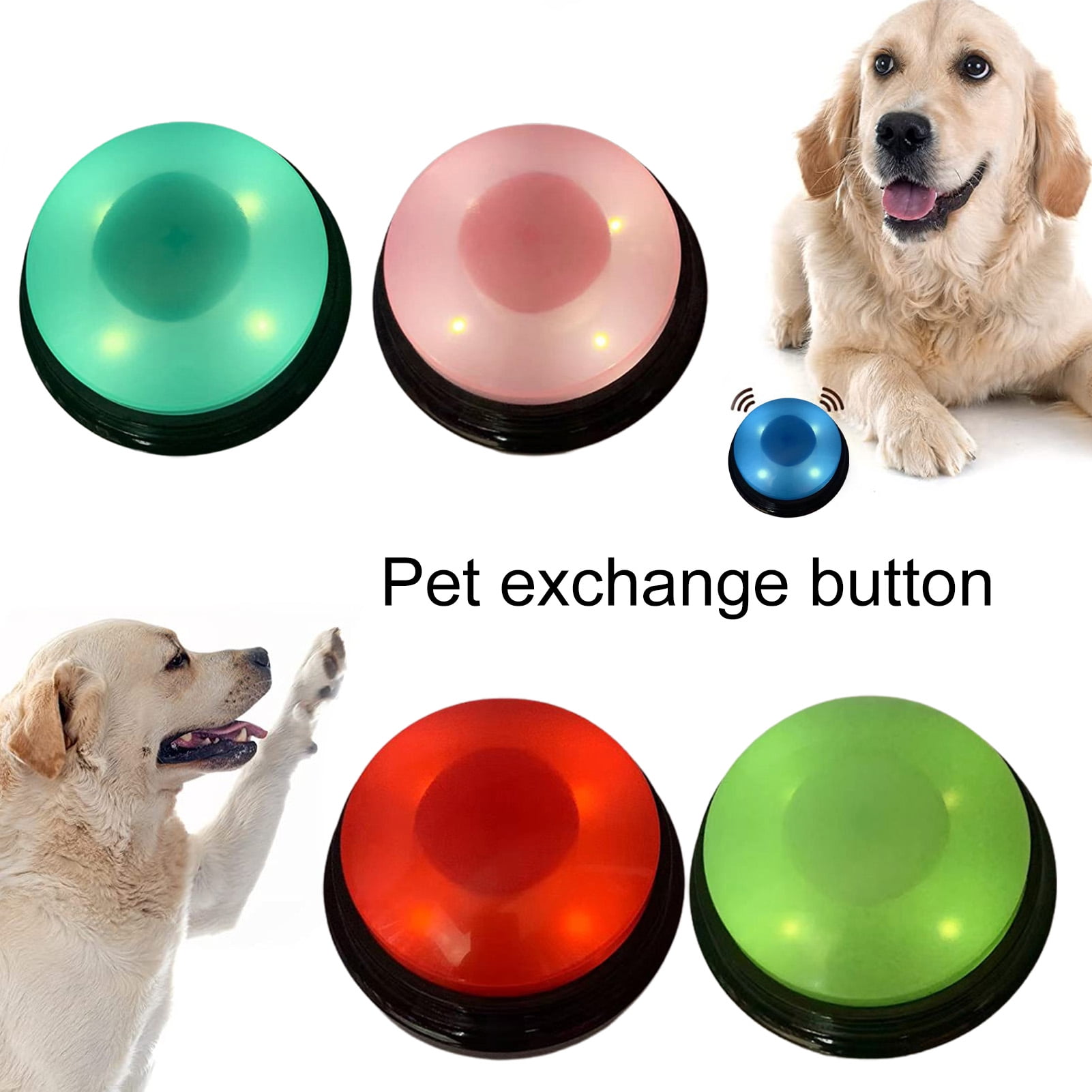Deyuer Voice Recording Button Train Your Pet Fun Dog Toy 30-Second ...