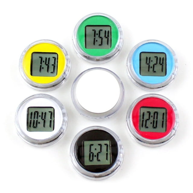 Deyuer Waterproof Mini Motorcycle Bike Sticky Digital Display Clock ...
