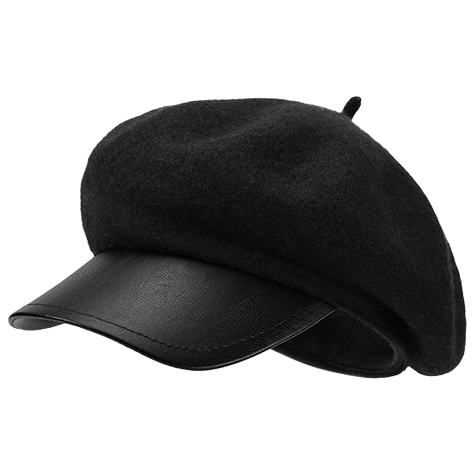 Deyuer Women Beret Newsboy Hat Vintage Warm Woolen Octagonal Hat Autumn ...
