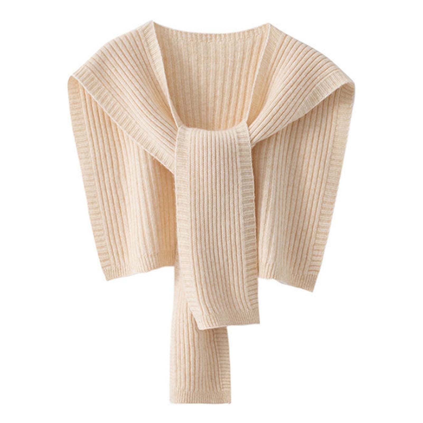 Deyuer Women Fall Winter Shawl Knitted Solid Color Cozy Soft Warm Lace ...