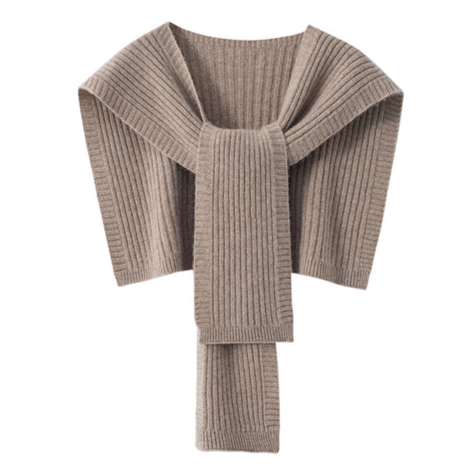 Deyuer Women Fall Winter Shawl Knitted Solid Color Cozy Soft Warm Lace ...