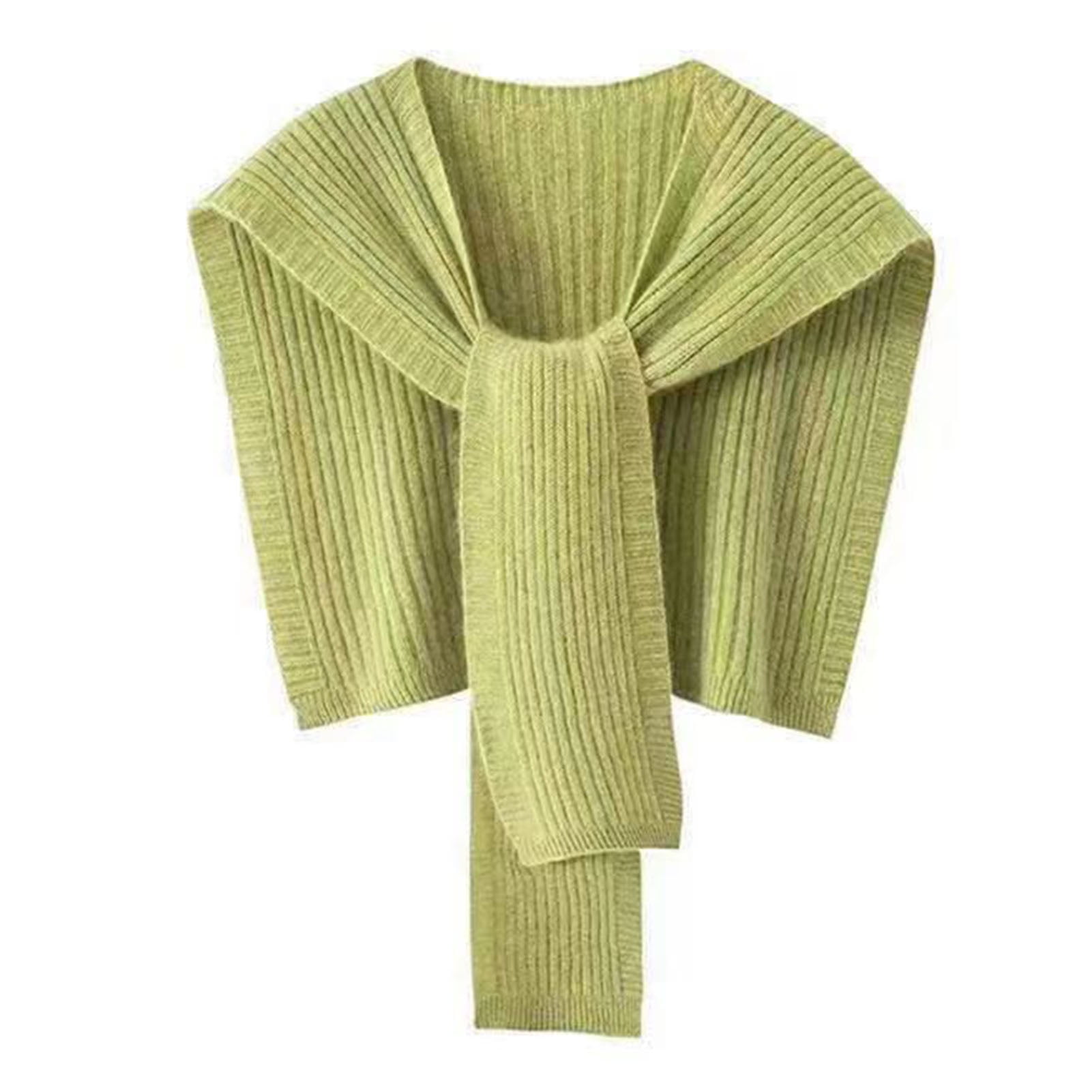 Deyuer Women Fall Winter Shawl Knitted Solid Color Cozy Soft Warm Lace ...