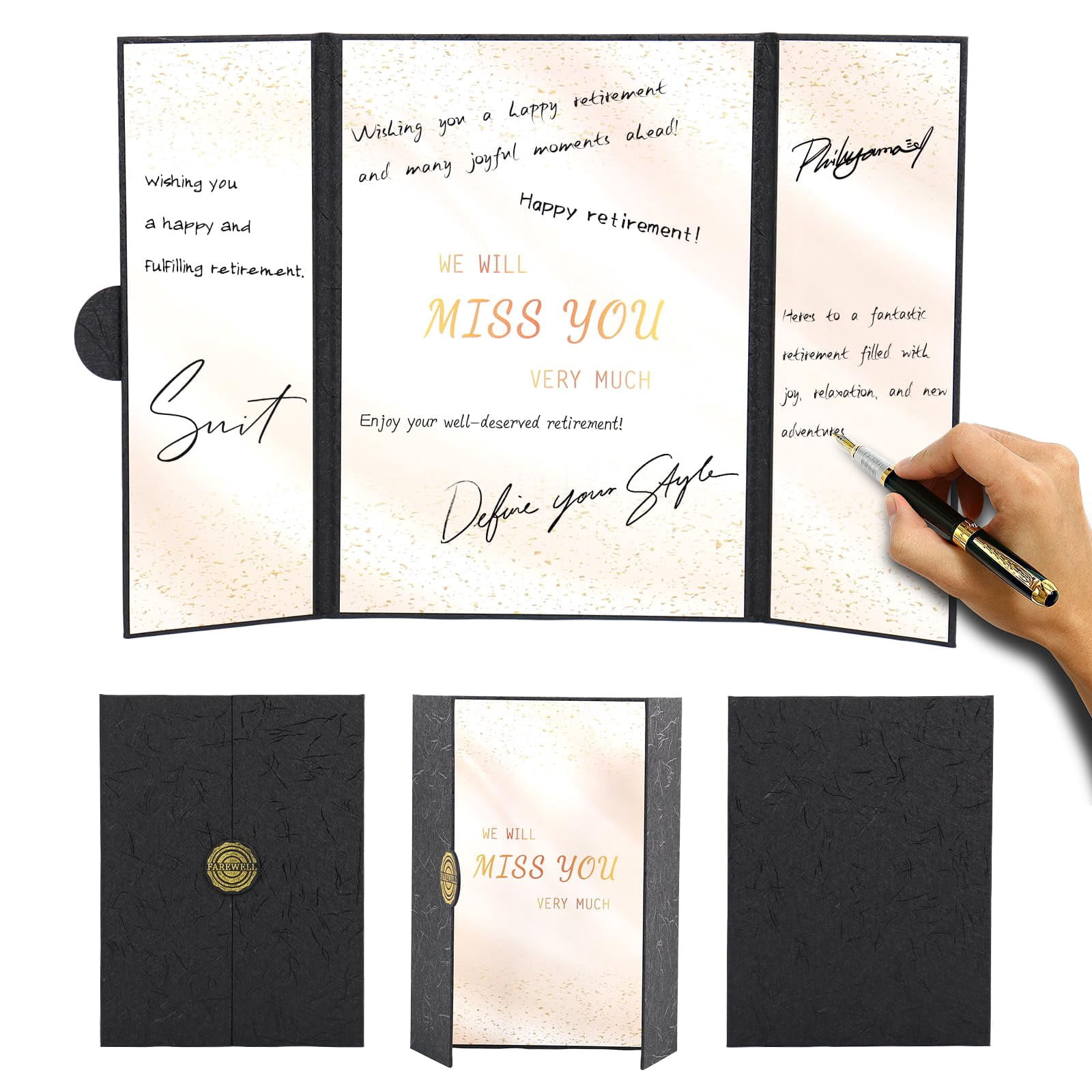 DeziWood Farewell Guest Book MMF7 Alternative, Farewell Gifts for ...